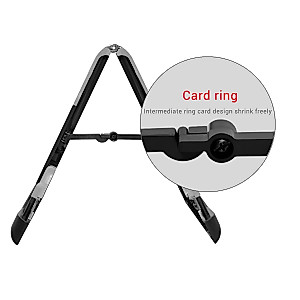 Guitar Bass Stand Portable Adjustable Folding Space Saving For Pro Bass Acoustic Electronic Guitar Stand Extendable Holding Arm Silicon Cushion, by LC Prime