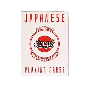 Lingo Japanese Playing Cards | Travel Flashcards | Learn Japanese Vocabulary in A Fun & Easy Way | 52 Essential Translations
