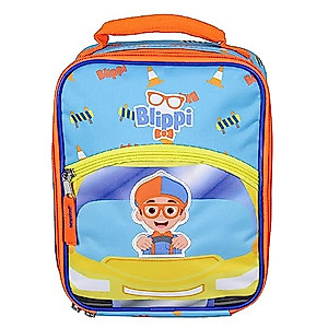AI ACCESSORY INNOVATIONS Blippi Kids Lunch Box Joy Ride School Insulated Lunch Bag Tote For Hot And Cold Food, Drinks, And Snacks