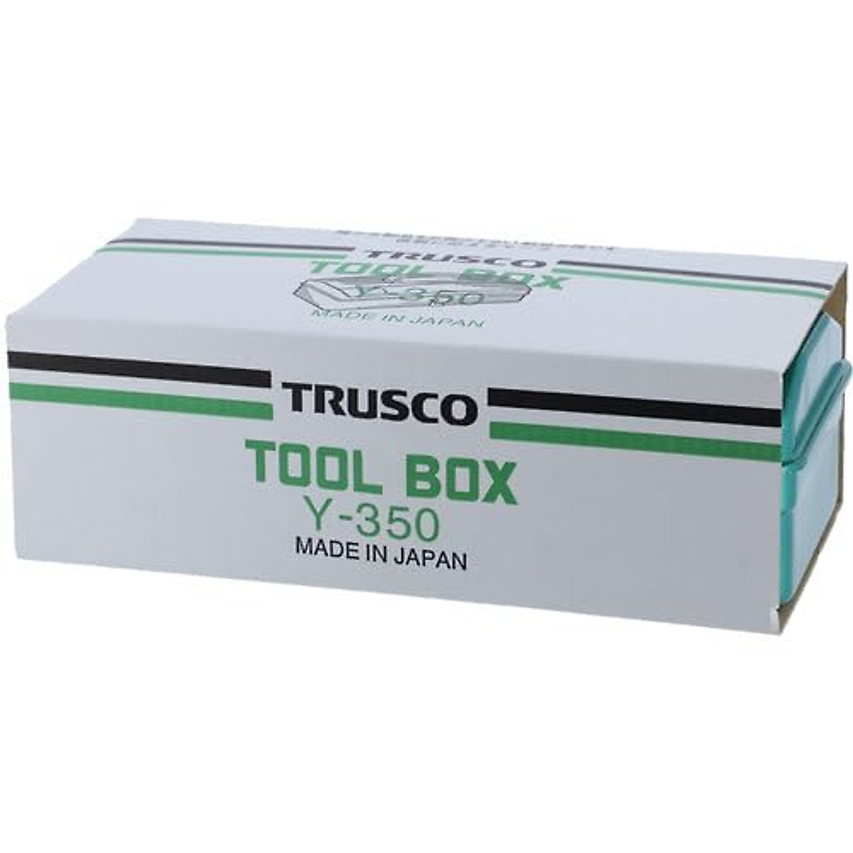 TRUSCO Y-350-GN Angle Tool Box, 14.7 x 6.5 x 4.9 inches (373 x 164 x 124 mm), Green
