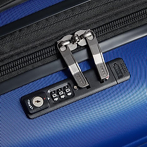 DELSEY PARIS Cruise 3.0 Hardside Expandable Luggage with Spinner Wheels, Blue, Carry on 21 Inch