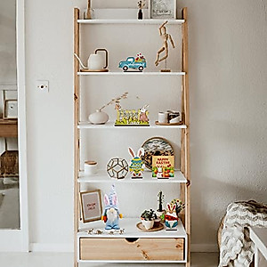 Easter Tiered Tray Decorations-14Pcs Easter Tiered Tray Decor-Gnome Plush, Beads Garland, Bunny Wood Signs-Spring Farmhouse Table Wooden Sign Party Decor for Holiday Kitchen Tabletop Home Table Window