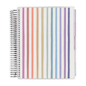 7" x 9" Platinum Spiral Coiled Life Planner (July 2023 - June 2024) - Colorblends Classic Cover + Inspire Interior Pages. Hourly Weekly & Monthly Agenda by Erin Condren
