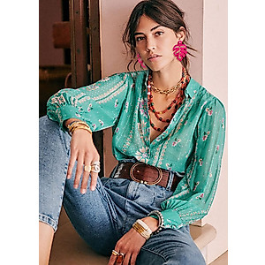 CXCraft Beaded Drop Earrings for Women Statement Rhinestone Palm Leaf Beaded Dangle Earrings Handmade Crystal Tropical Plant Monstera Earrings for Girls Sister Boho Holiday Jewelry, Rose Red