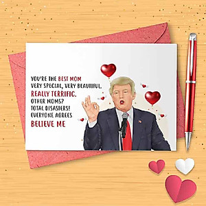Funny Trump Card For Mom/Grandma - Card For Mom Grandma, Mother's Day, Valentine's Day, Christmas, Anniversary Day, Galentine, Birthday, Happy Mothers Card, Mothers Day Card [00454]