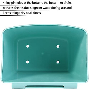 AYVANBER 6 Pack Hanging Cup Holder for Rolling cart Accessories Hooks Little Hanging Buckets Hanging Storage Bins Craft Supplies for Rolling Utility Cart Slim Storage Cart (Teal)