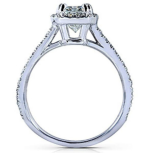Kobelli Radiant-cut Moissanite Engagement Ring 1 2/5 CTW 14k White Gold, Size 9, White Gold