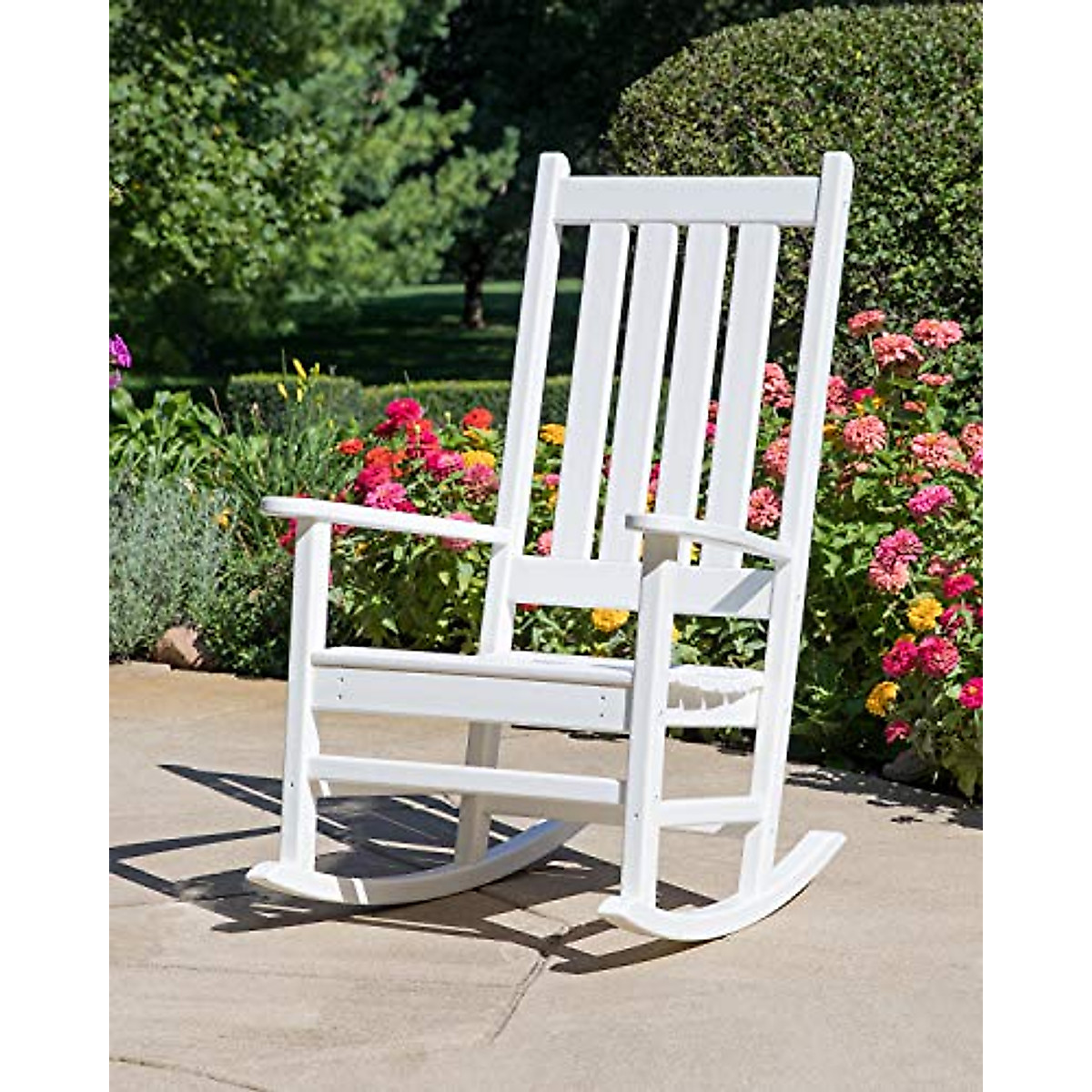 POLYWOOD® Vineyard Porch Rocking Chair (White)