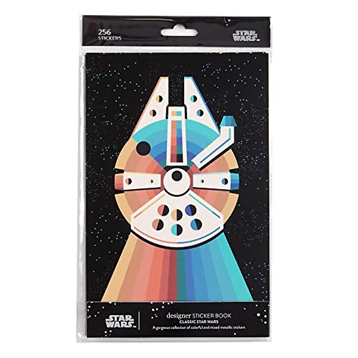 Star Wars x Erin Condren Classic Sticker Book - 254 Stickers Total. 12 Mixed Metallic Sticker Sheets. 5" x 7.75". Fun and Functional Star Wars Designs by Erin Condren.
