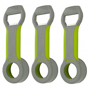 Handy Housewares 4-in-1 Bottle Opener - Easily Opens Twist Caps, Canning Lids, Bottle Caps and Pull Tabs (3 Pack)