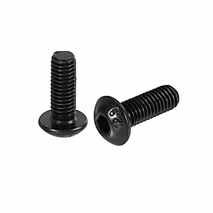 uxcell M5x14mm Hex Socket Button Head Cap Bolts Screws Carbon Steel 50pcs