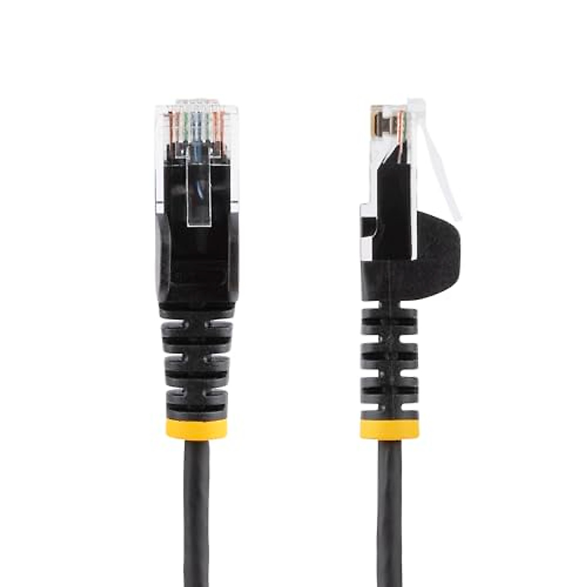 StarTech.com 1.5 m CAT6 Cable - Slim CAT6 Patch Cord - Black - Snagless RJ45 Connectors - Gigabit Ethernet Cable - 28 AWG (N6PAT150CMBKS)