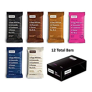 RXBAR Protein Bars, Protein Snack, Snack Bars, Variety Pack (12 Bars)