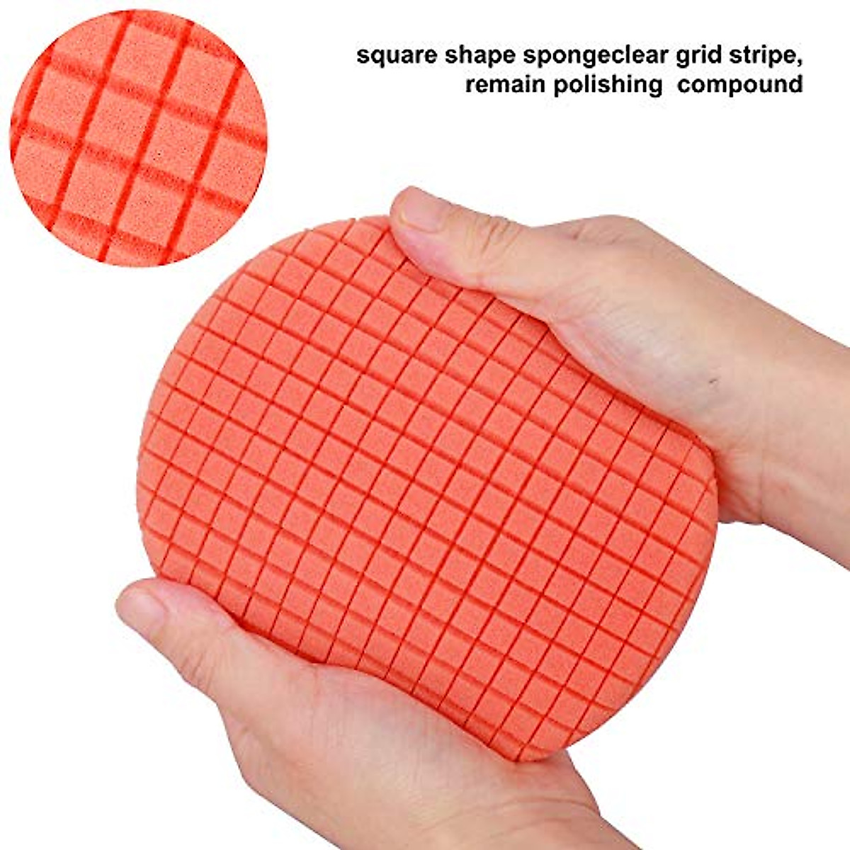 Makitoyo 5PCS 6 Inch Compound Buffing Sponge Pads，Compound Buffing Pads for Car Polisher Sanding, Polishing, Waxing,Polishing Pads Kit