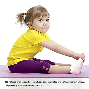 Dicry Toddler Non-Slip Ankle Socks Baby Anti-skid Grips Socks for Infant Kids (1-3T, Girls Colorful 12 Pairs)