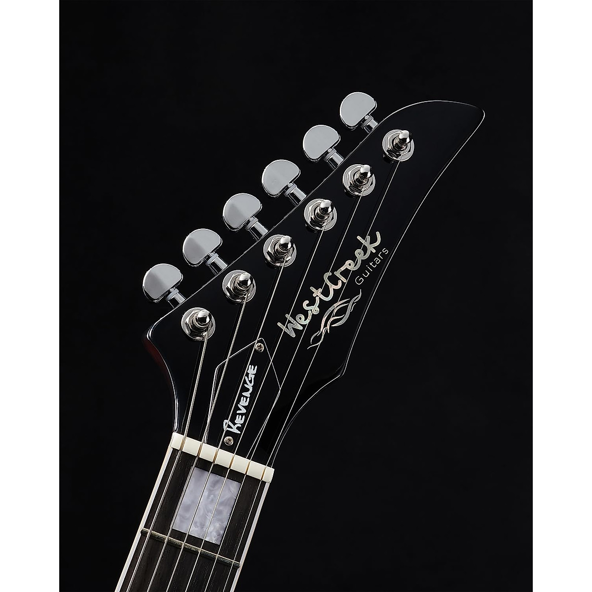 WestCreek Revenge Solid Body Electric Guitar, Heavy Metal Guitar, Right Handed, Alnico Humbucker Pickups, Rounded End Jumbo Frets, Bone nut, Rosewood Fretboard, Mahogany Body Purple