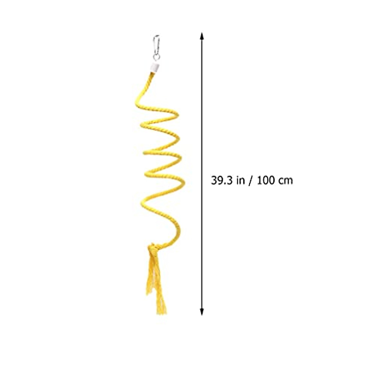 POPETPOP 3pcs Bird Rope Perch Spiral Parrots Climbing Rope Bird Swing Toy Standing Toys Bird Cage Accessories