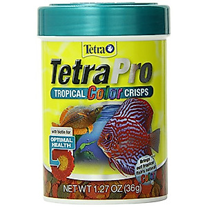 TetraPro Tropical Color Crisps, Fish Food with Natural Color Enhancers