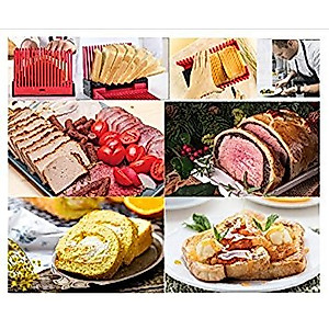 Fshopping foldable toast bread slicer bread uniform cutting