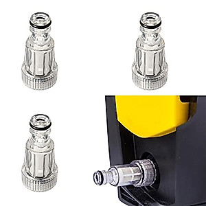 Kssuful 3PCS Garden Hose Filter,Hose Water Filter for Pressure Washer,Quick Connector Garden Hose Filter Pressure Washer Inlet Filter for RV Camping Car Wash Water Hose