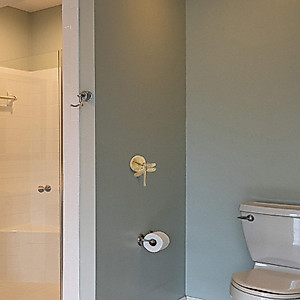 STOBAZA Dragonfly Coat Hooks, Wall Hooks for Hanging Gold Hooks Solid Brass Decorative Towel Hooks Coat Hooks Wall Mounted Key Hooks for Wall