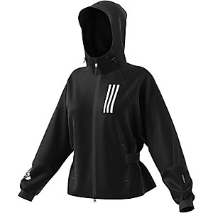 adidas,Womens,W.N.D. Jacket,Black/Black,Small