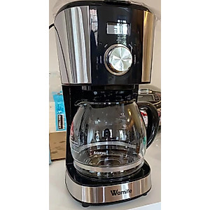 Coffee Machine Replacement 12-CUP Glass Pot, Compatible With Kitchenaid KCM1209 KCM1208 Cuisinart DCC 1220BKS, Capresso SG300, Gourmia GCM3260, Krups Essential Wamife Mueller 12 cups coffee machine