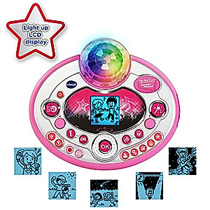 VTech Kidi Star Karaoke Machine Deluxe, 2 Microphones with AC Adapter, Pink