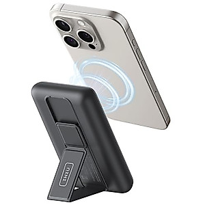 INIU for MagSafe Portable Charger, Ultra Slim 6000mAh 20W Magnetic Power Bank with Foldable Stand, USB-C in&Out Wireless Battery Pack, for iPhone 15/15 Plus/15 Pro/15 Pro Max, iPhone 14/13/12 Series