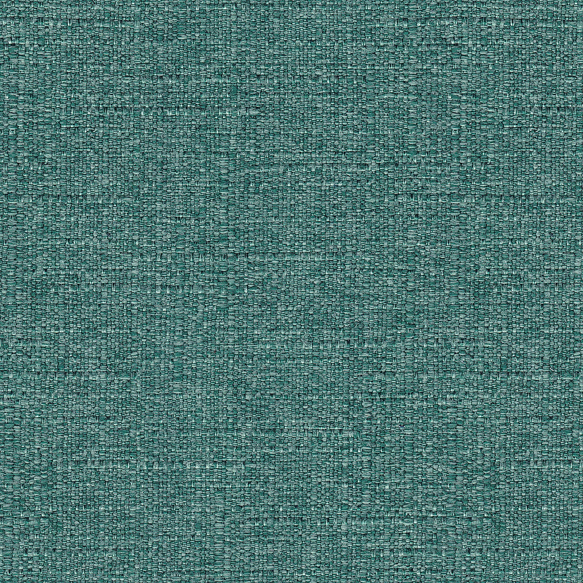 HomePop by Kinfine Fabric Upholstered Round Storage Ottoman - Button Tufted Ottoman with Removable Lid, Teal Woven