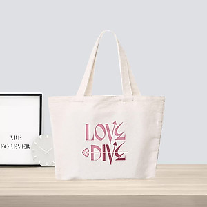 Kpop IVE Love Dive Yujin Gaeul Wonyoung LIZ Rei Leeseo Merchandise Canvas Shoulder Bag Hobo Crossbody Handbag Casual Tote for Girls Women Gifts（c）