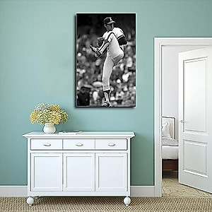 Nolan Ryan Baseball Poster Canvas Poster Wall Art Decor Print Picture Paintings for Living Room Bedroom Decoration Unframe: Unframe:08x12inch(20x30cm)