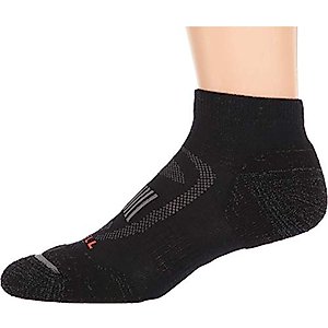 Merrell mens Low Cut Cushioned Hiker 1 Pack Hiking Socks, Onyx, 10-13 Women s 9.5-12 Men US