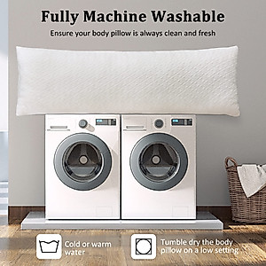 Basic Beyond Memory Foam Body Pillows for Adults - Supportive Long Body Pillows for Sleeping,20x54 Full Body Pillows for Side and Back Sleeper