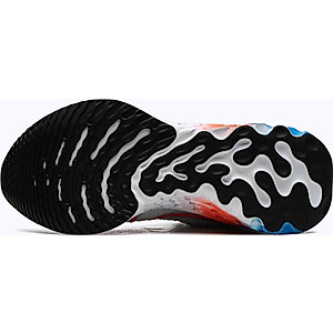 Nike Womens React Infinity Run FK 3, Football Grey/Bright Crimson, 6.5 M US