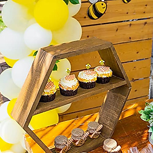 Gyufise 25Pcs Bumble Bee Cupcake Toppers Oh Babee Cupcake Picks Oh Baby Cake Decoration for Bee Theme Baby Shower Kids Birthday Party Decorations Supplies