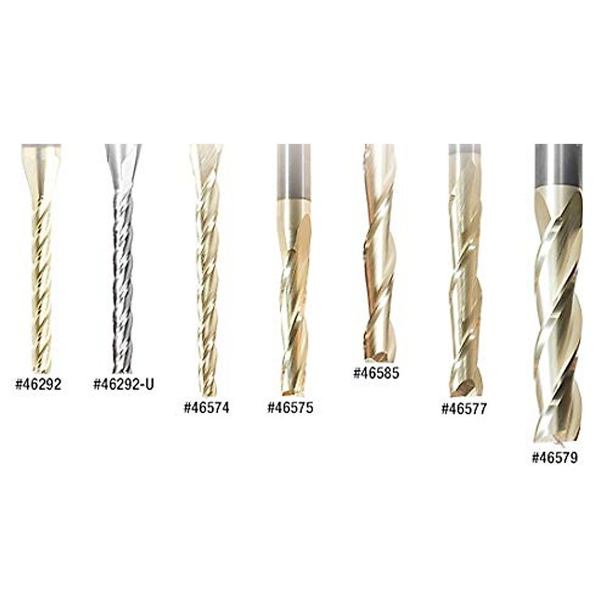 Amana Tool - 46292-U CNC 2D & 3D Carving Flat Bottom x 0.10 Deg Angle x 1/8 Dia x 1-3/32