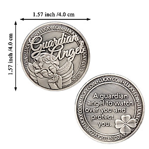 KANGHE Guardian Angel Medal Lucky Coin Good Luck Commemorative Gift