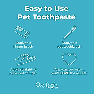 Oxyfresh Premium Dog Toothpaste – Best Dog Teeth Cleaning & Dog Plaque and Tartar Fighter – Safe for Cat Toothpaste Too – Vet Formulated Pet Toothpaste, 4oz