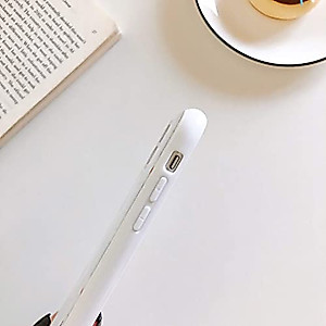 DEFBSC Daisy Bling Glitter Design Cute Girls Women Slim TPU Bumper Shockproof Anti-Scratch Protective Case for iPhone 12 iPhone 12 Pro-White