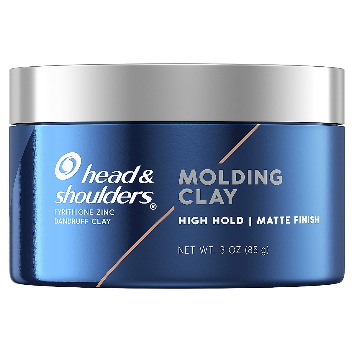 Head & Shoulders Anti-Dandruff Molding Hair Clay for Men, Strong Hold, Matte Finish, 3 Oz