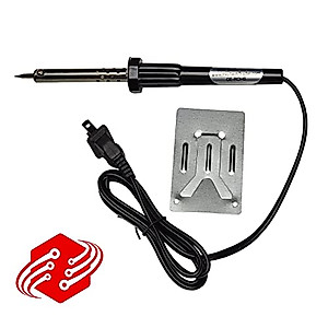 30 Watt Soldering Iron Replaceable Precision Tip 30w Fine Point Conical Electronics Circuit Repair Through Hole Printed Boards Prototyping 120V Plug Pencil Welder works with 60/40 and Solder