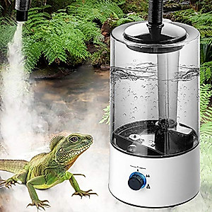 LKEREJOL Reptile Fogger Terrariums Humidifier Fog Machine 4L Large Capacity, Reptile Terrarium for Fogger Lizard Tortoise Amphibians Reptile Humidifier Terrariums with Hose Automatic Reptile Tank