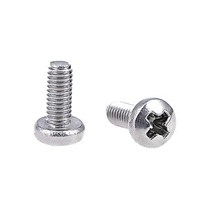 uxcell M2.5x6mm Machine Screws Pan Phillips Cross Head Screw 304 Stainless Steel Fasteners Bolts 100Pcs