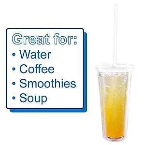 Rehabilitation Advantage 18 Inch Long Flexible Drinking Straws, 12 Count (Pack of 1)