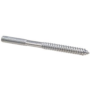 Hillman 43428 3/8-16-Inch x 6 Hanger Bolt, 8-Pack , Zinc
