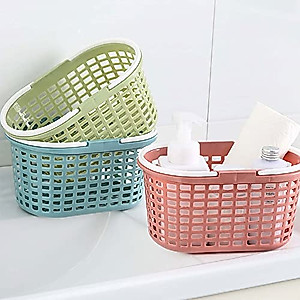 Portable Shower Caddy Basket with Handle Box, Large Storage Organizer Bin for Shampoo Body Wash