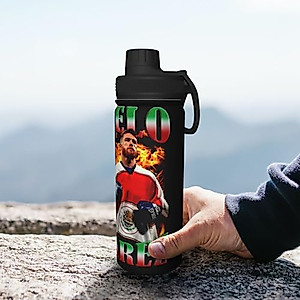 Eevikion Canelo of Alvarez Stainless Steel Insulated Tumbler Sports Water Bottle Hot and Cold Travel Cup 18oz