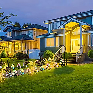 Garden Decor Solar Lights Outdoor Watering Can Decoration Hanging Lantern Waterproof for Lawn Patio Garden Courtyard Yard Pathway Walkway Outdoor Gardening, Gift for Mom Grandma Women Birthday