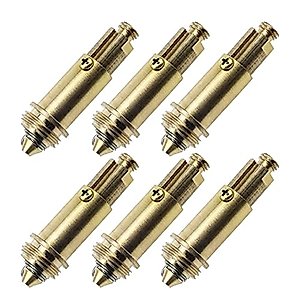 Soaying 6 PCS Sink Plug Replacement Basin Bath Waste Click Spring Brass Plug Bolt for Kitchen Sink Bath Tub Drain Stopper